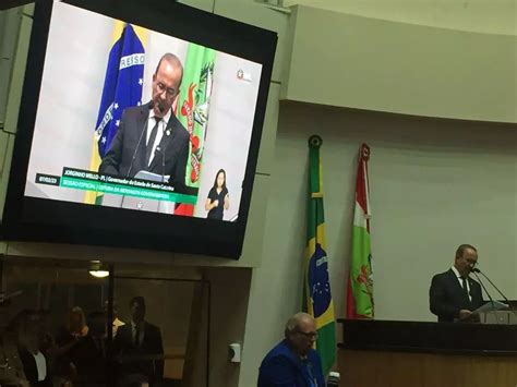 Jorginho Mello Realiza Leitura Da Mensagem Anual Na Alesc Confira