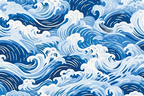 Premium Vector Dynamic Ocean Wave Pattern