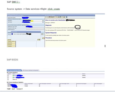 Solved Rfc Error While Connecting Bw And Bods Sap Community