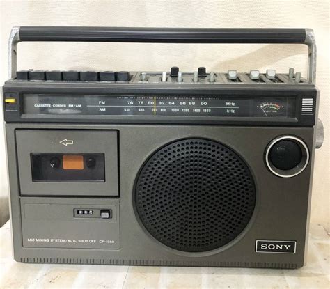 Yahooオークション ジャンク Sony ソニー Cf 1980 ラジカセ カセッ