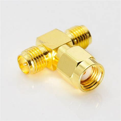 Rp Sma Male To Two 2 Rp Sma Female T Connector Adapter Sale