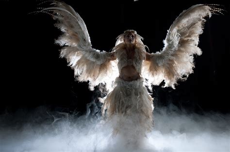 White Feather Wings Fully Articulating Dancing Costume Angel Wings