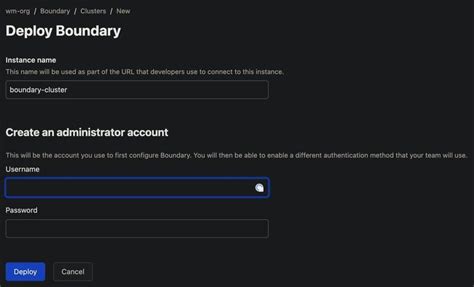 HCP Boundary Init GUI Names Administration Deployment