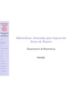 Matemáticas Avanzadas para Ingeniería Series de Fourier matem 225