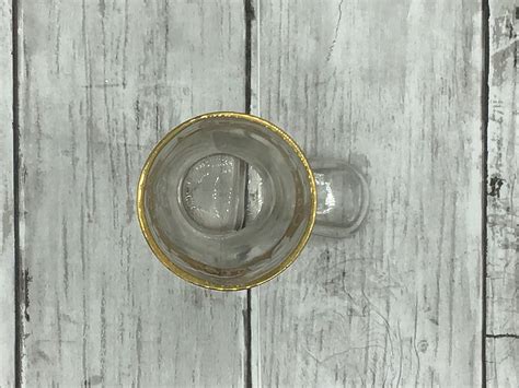 Vintage Glass Boot With Gold Trim Western Germany Glass Boot Etsy