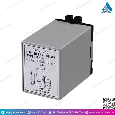 Open Circuit Delay Relay Ys Or A11 42 02s Amptron Instrument Thailand
