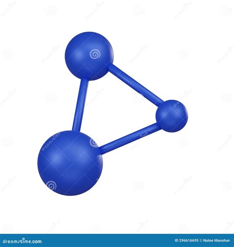Minimal Blue Share Icon 3d Render Isolated Illustration Stock