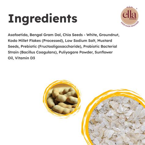 Ella Foods Low Sodium Probiotic Millet Ready To Eat Poha