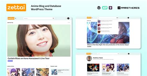 ZETTAI Anime Blog And Database WordPress Theme
