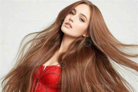 Beautiful Woman Fashion Model With Long Hair Pro Photo 28797006 Stock