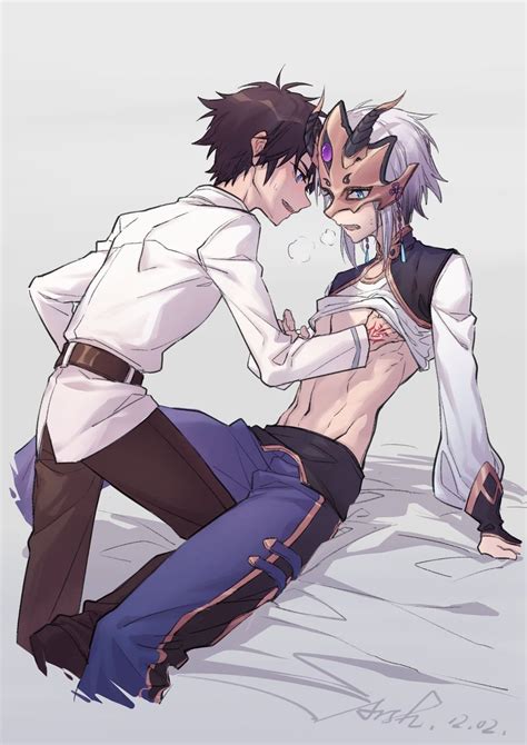 Rule 34 2boys Abs Arsh Blue Eyes Brown Hair Fategrand Order Fate