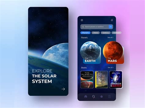 Solar System App Ui Design By Shawon Graphics On Dribbble