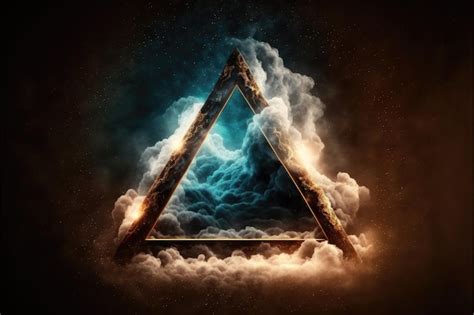 Premium Photo Abstract Design Of Triangle Shape Cloud With Dying