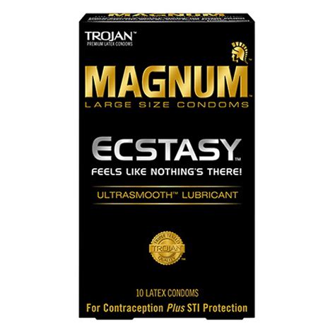 Trojan Magnum Ultrasmooth Lubricant Large Size Condoms 10 Ea