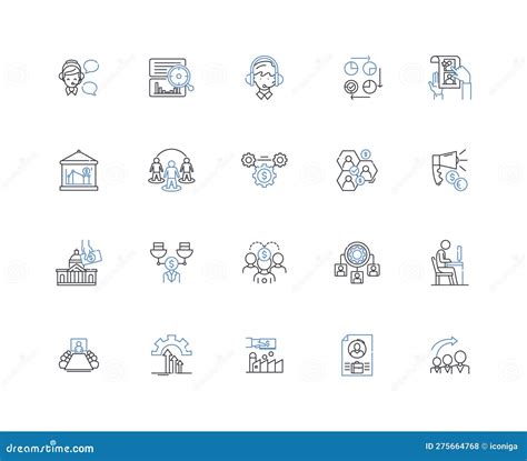 Syndicate Setup Line Icons Collection Organization Alliance Collaboration Nerk Partnership