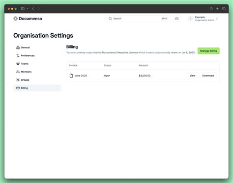 Billing Documenso Docs