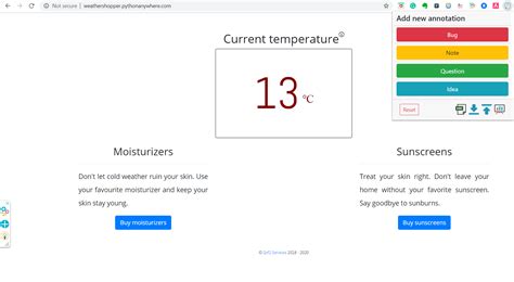 Weather Shopper App With Plugin Qxf2 Blog