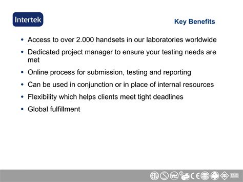 Intertek Testing Services Overview Ppt