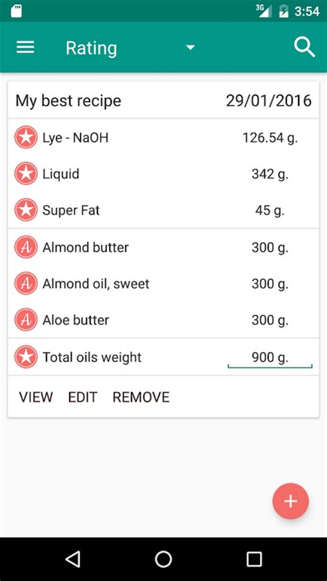 Saponify Soap Calculator Legacy Apk For Android Download