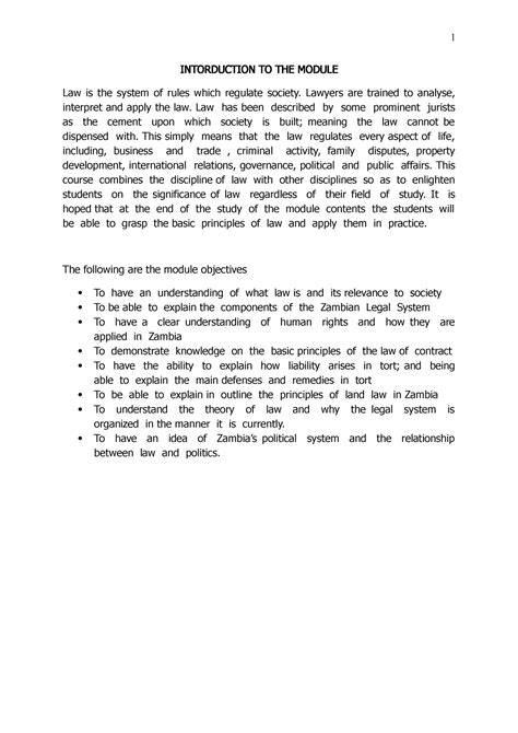 Common Law And Politics 2021 Intorduction To The Module Law Is The System Of Rules Which