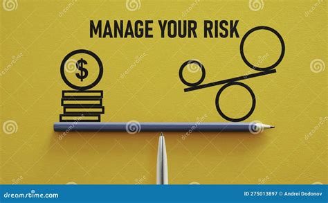 Manage Your Risk Is Shown Using The Text Stock Image Image Of
