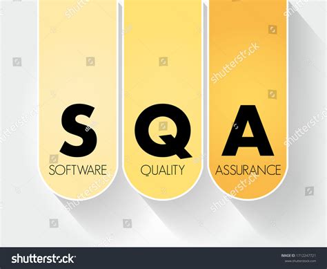 Sqa Software Quality Assurance Practice Monitoring Stock Vector