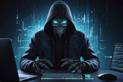 Premium Photo Photo Unrecognizable Hacker Cyber Crime Generative Ai
