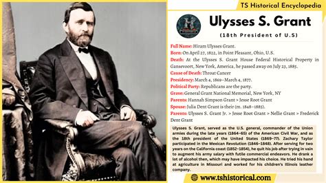 Interesting Facts About Ulysses S Grant Ts Historical