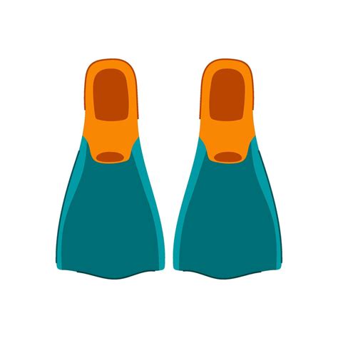 Aquatics Flippers Cartoon Vector Illustration 35559345 Vector Art At