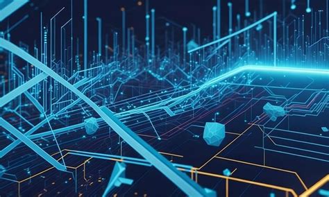 Premium Ai Image Technology Digital Data Abstract Background Data