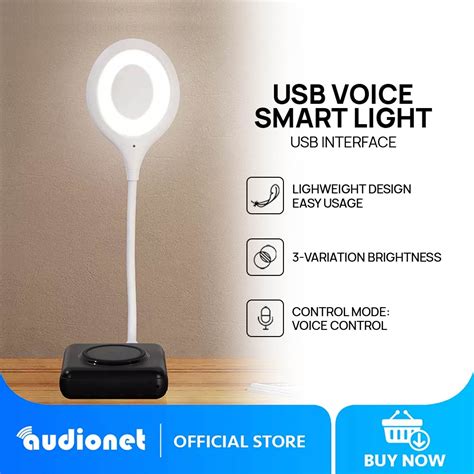 Led Usb Voice Smart Light Table Lamp Intelligent Voice Control Night Light Foldable Desk