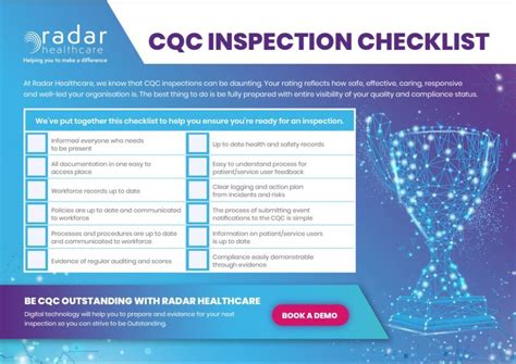 Free Cqc Inspection Checklist Radar Healthcare