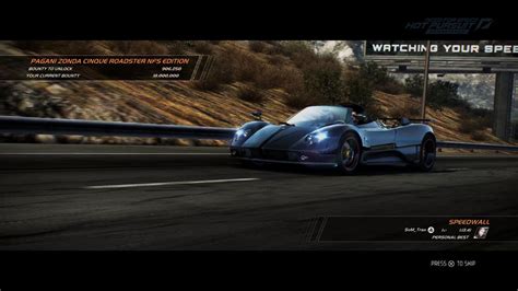 NFS Hot Pursuit Remastered Vanishing Point Pagani Zonda Cinque