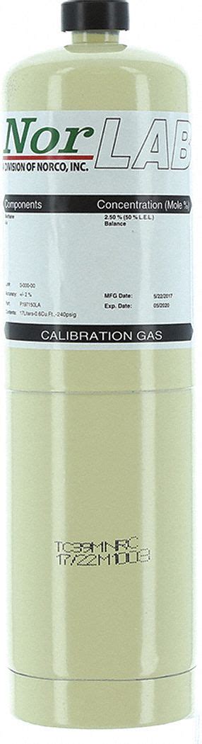 Norco Inc Nitrogen Disposable Calibration Gas 8nhp0 P1066 Grainger