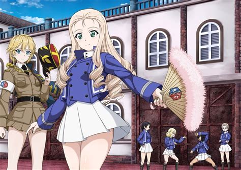 Andou Oshida Marie Asparagus Bordeaux And 1 More Girls Und Panzer