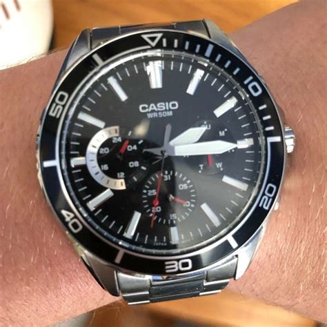Casio Men's WR 50M Water Resistant 5BAR Stainless Steel MTD-320 Watch ...