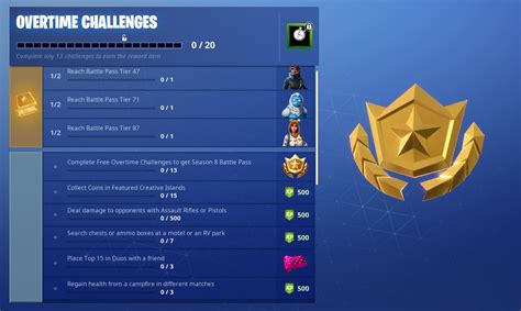 New Fortnite Overtime Challenges Have Been Unlocked Fortnite Insider
