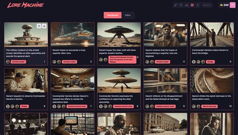 Lore Machine Story Visualization System