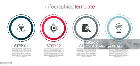 Set Sales Funnel With Chart Processor Cpu Document Graph And Data Analysis Business Infographic