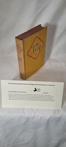 The Trap By Delfino Cinelli Very Good Minus Hardcover 1930 First Edition Third Person Books