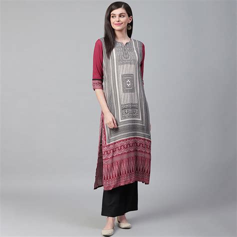 野人小饰印度服饰女灰白色印花纯棉民族风传统七分袖上衣2024虎窝淘