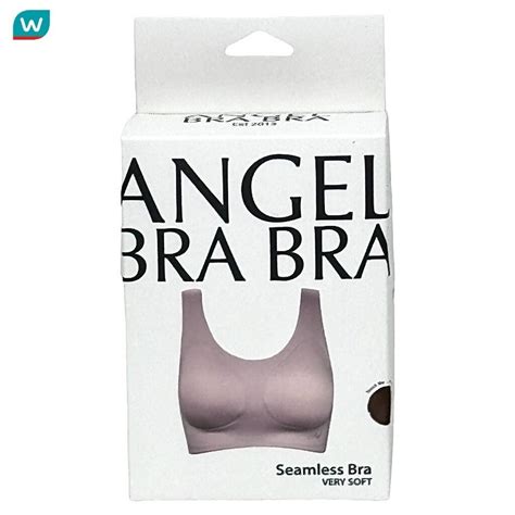 Angel Bra Bra แองเจิ้ลบราบรา บราไร้โครง ขนาดฟรีไซส์ สีชมพู Shopee