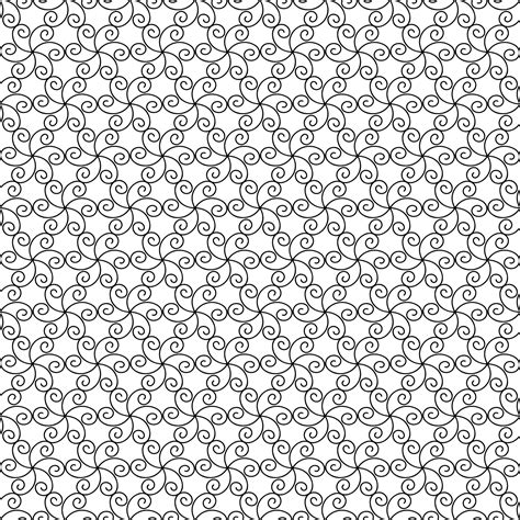 Black Line Seamless Scroll Grid Abstract Vector Pattern 21333579 Vector