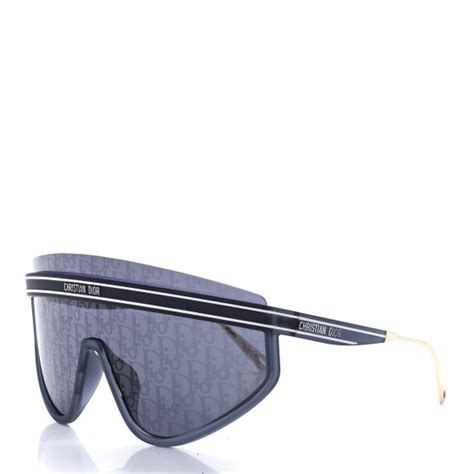 Christian Dior Oblique Mask Diorclub M2u Sunglasses Translucent Blue