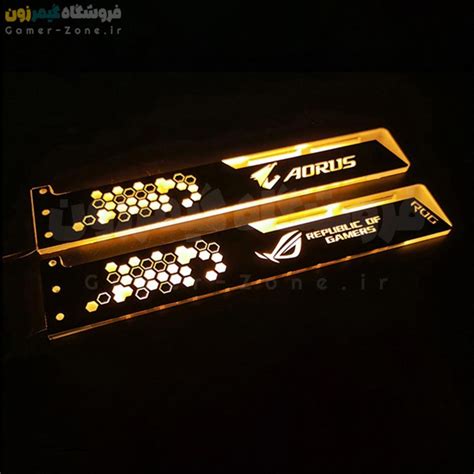براکت کارت گرافیک افقی طرح Rog Aorus Msi کول مون مدل Coolmoon Argb