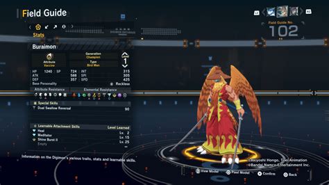 Buraimon Field Guide Digimon Story Time Stranger