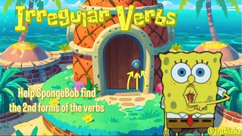 Spongebob And Irregular Verbs Wordsearch In 2025 Irregular Verbs Spongebob Verb