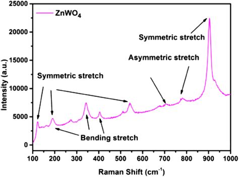 Raman Spectra Of Znwo4 Specimen Download Scientific Diagram