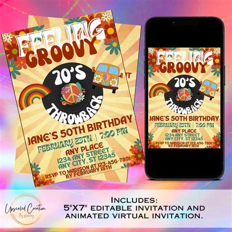 70s Party Etsy
