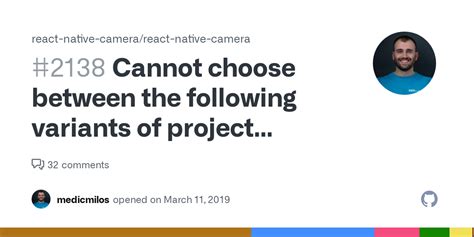 Cannot Choose Between The Following Variants Of Project React Native